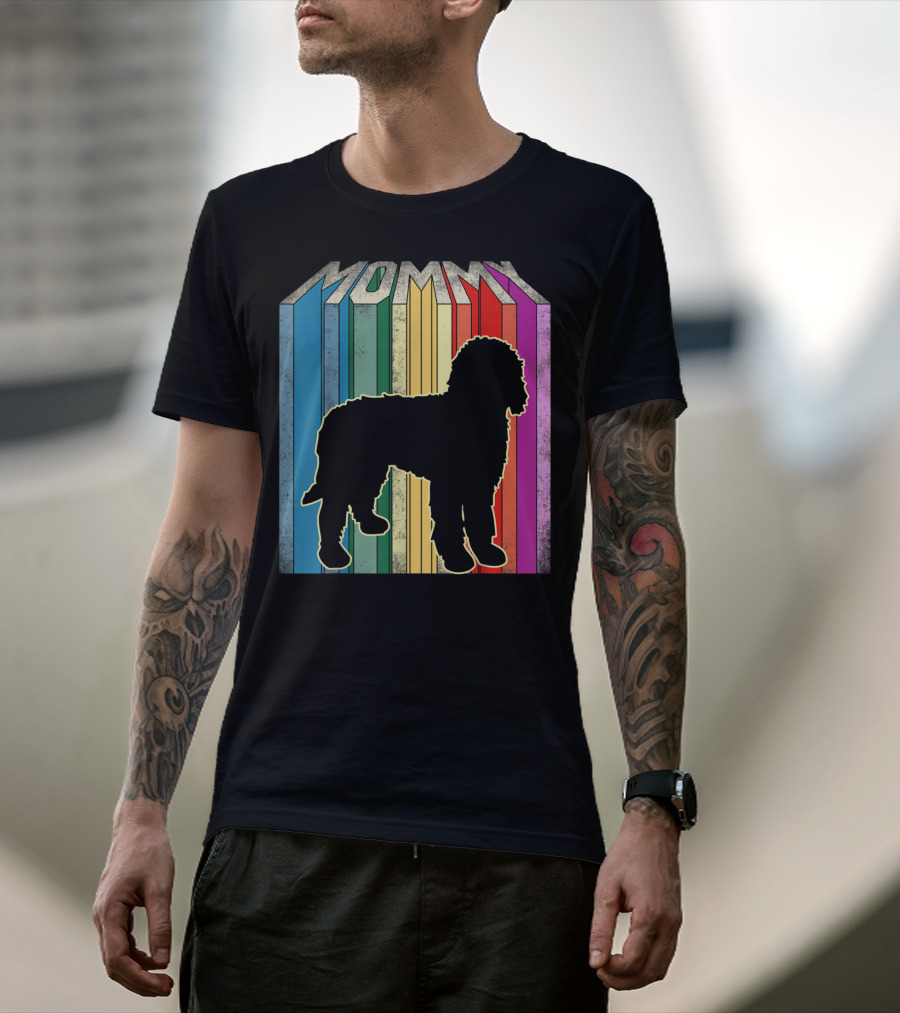 Rainbow Mommy Doodle Dog T-Shirt