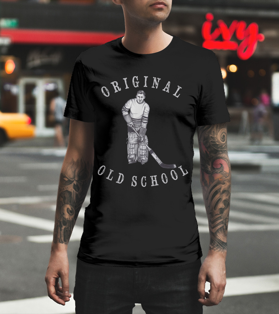 Original Old School Hockey Goalie Vintage Era T-Shirt