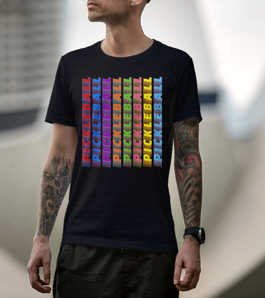Pickleball Classic Multi-Colored T-Shirt