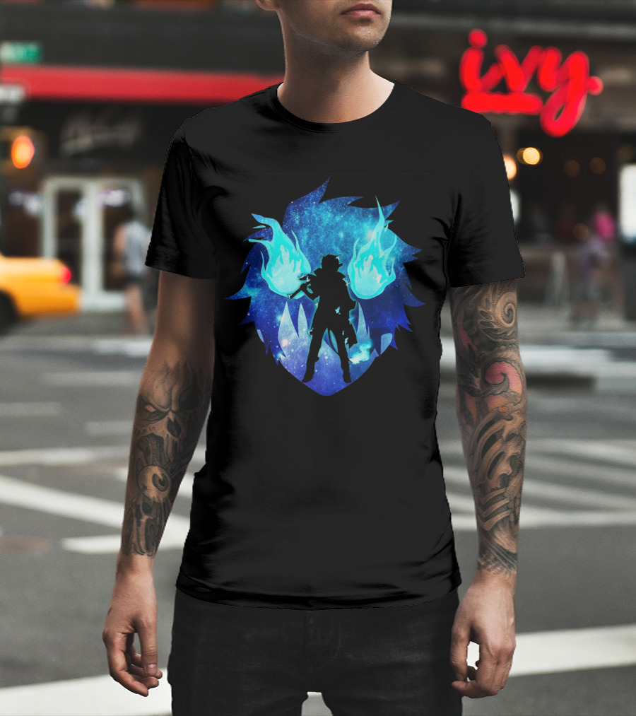 Blue Flames Ao No Anime Exorcist T-Shirt