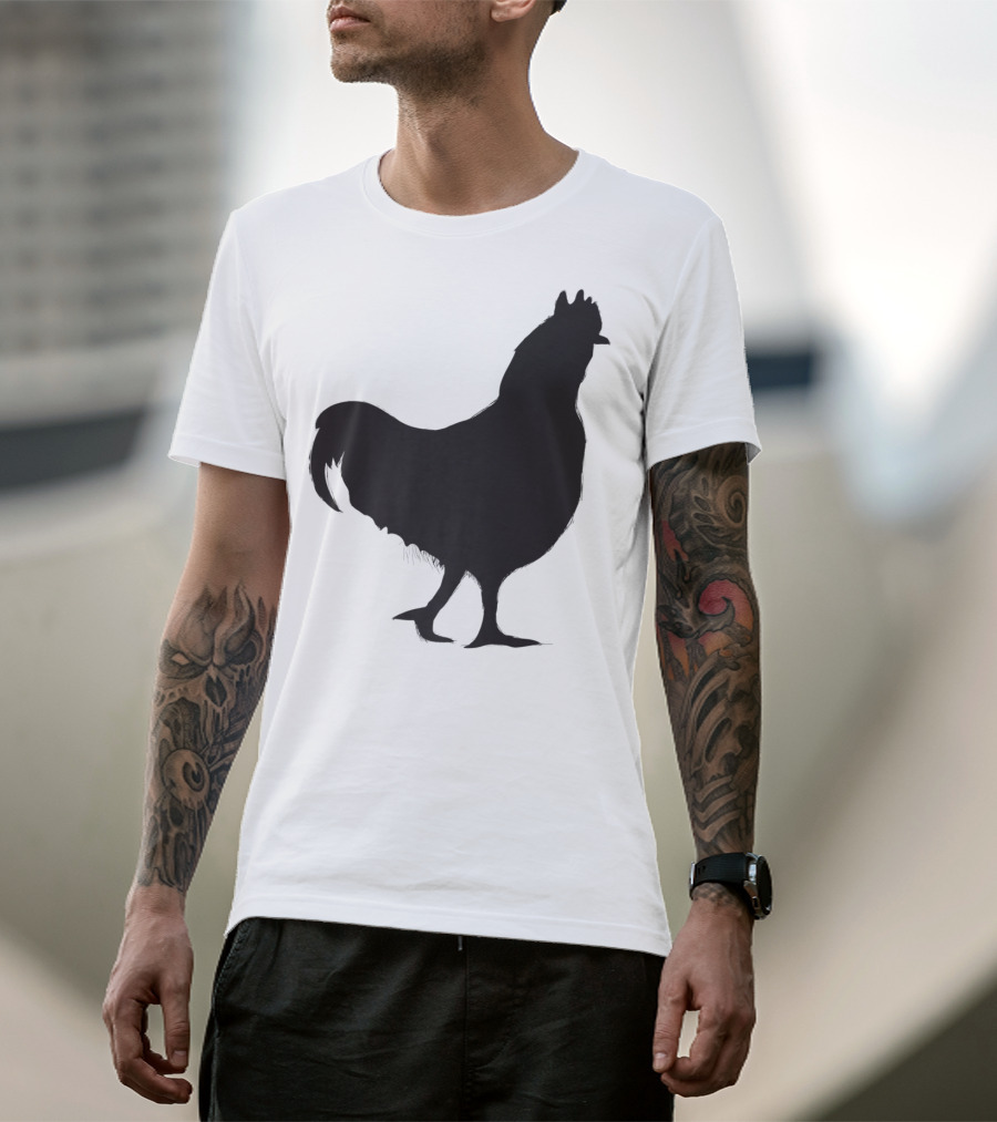 Chicken Poultry Silhouette Icon T-Shirt