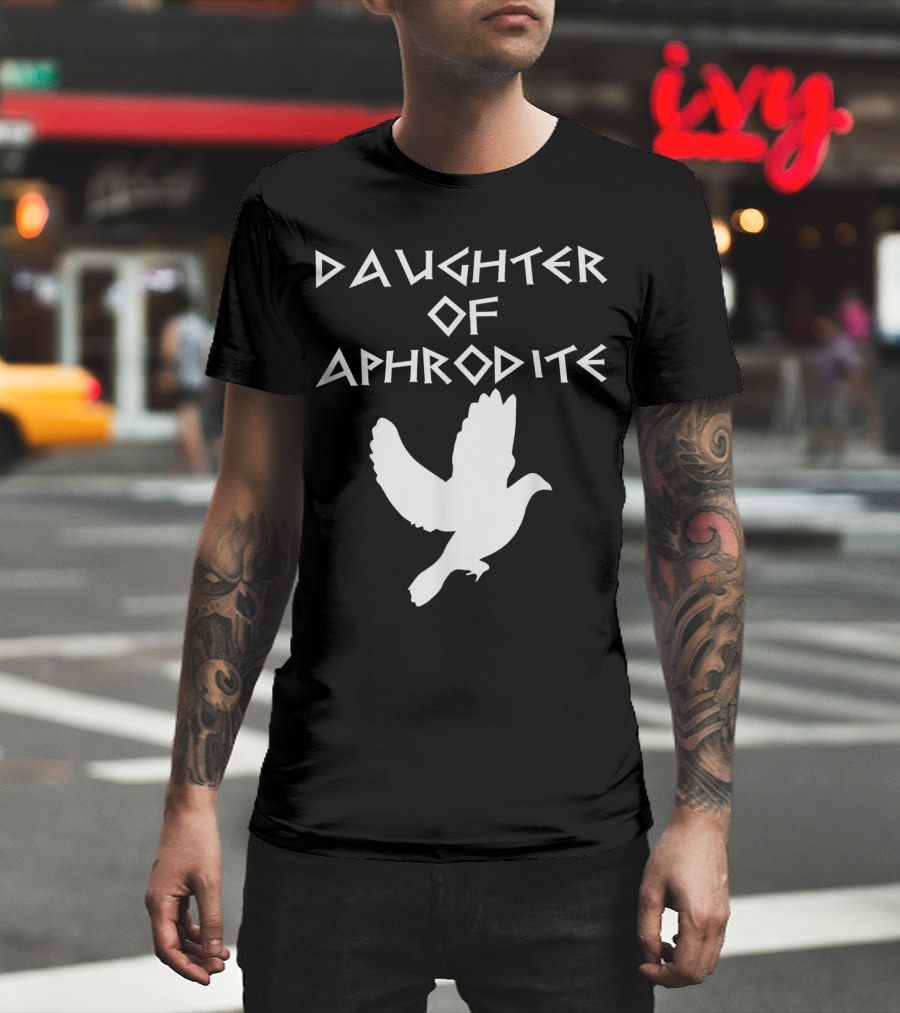 Daughter Of Aphrodite Graphic With Dove T-Shirt