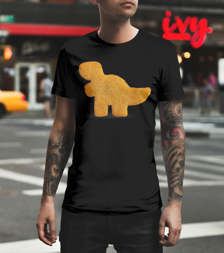 Dino T-Rex Chicken Nugget Funny Dinosaur T-Shirt