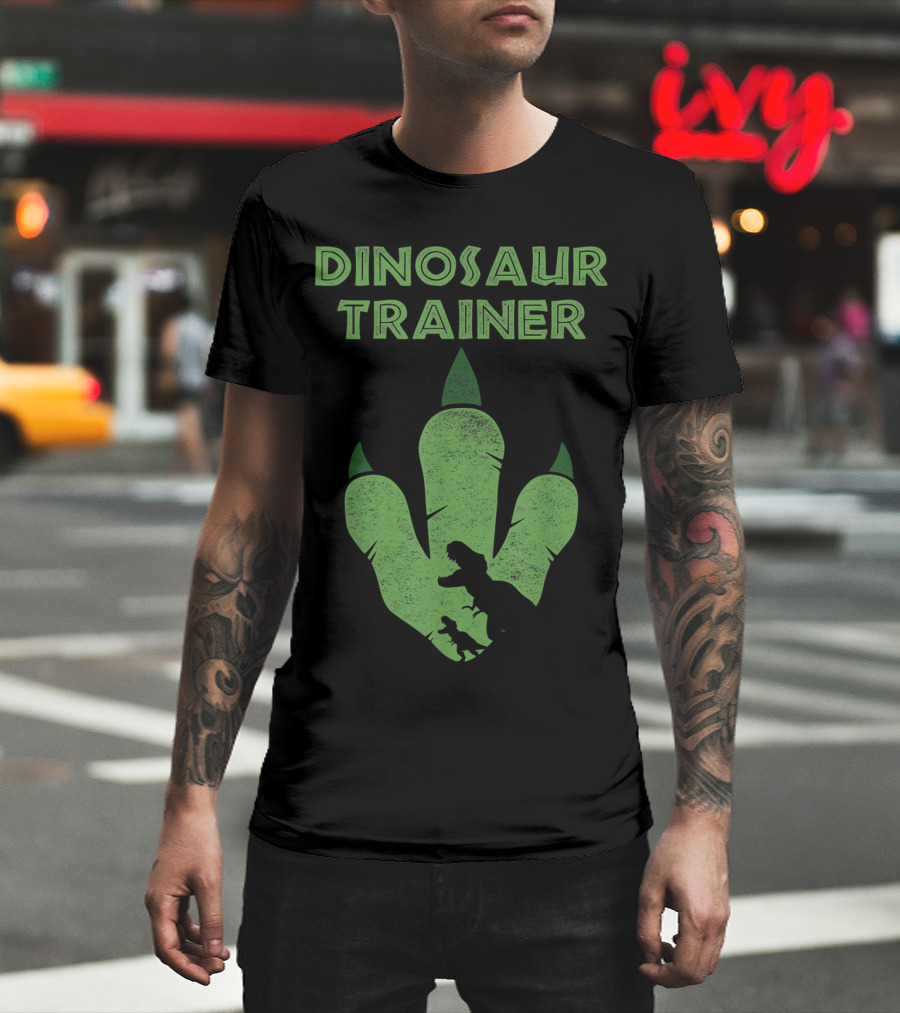 Dinosaur Trainer Big Jurassic Footprint With T-Rex T-Shirt