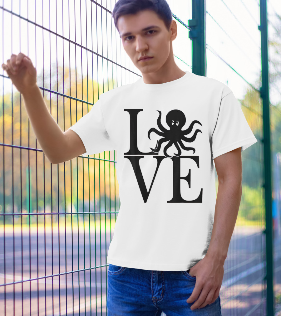 LOVE Octopus Dive Dive Dive T-Shirt