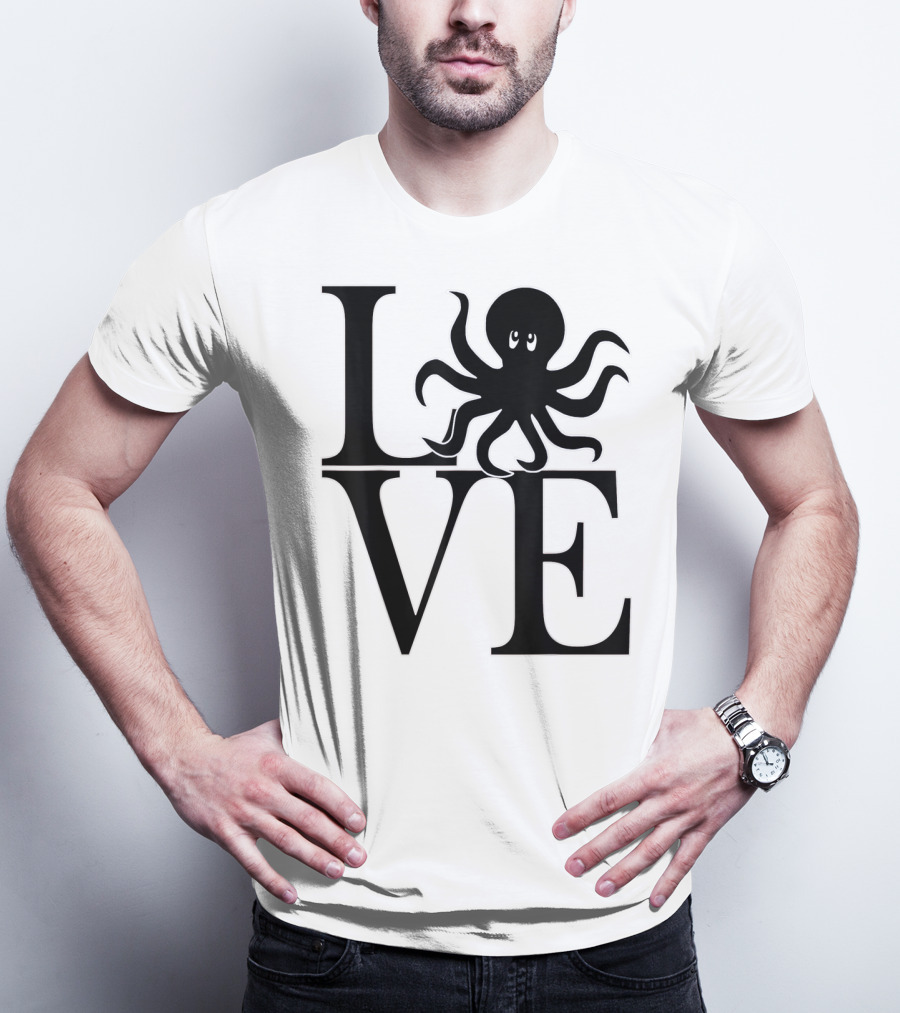 LOVE Octopus Dive Dive Dive T-Shirt