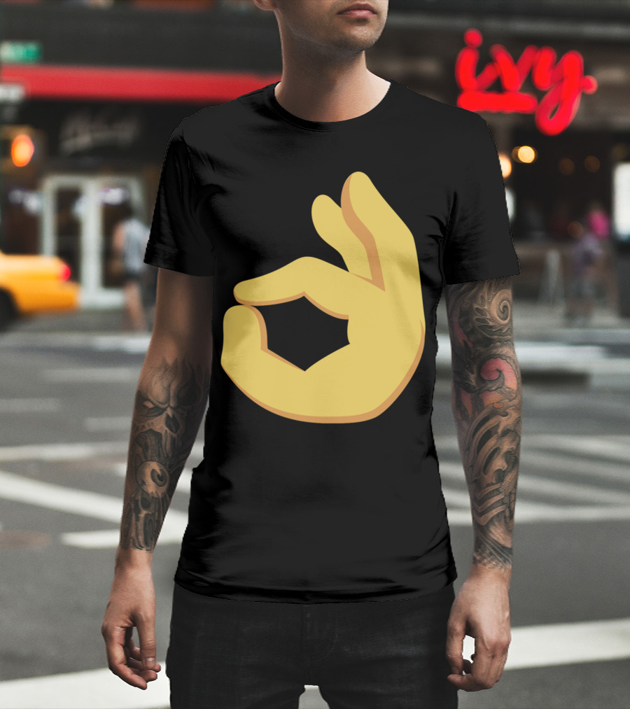 Emoji Ok Hand Sign Okay Yes Dank T-Shirt