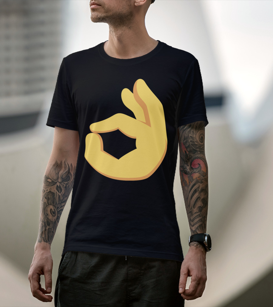 Emoji Ok Hand Sign Okay Yes Dank T-Shirt