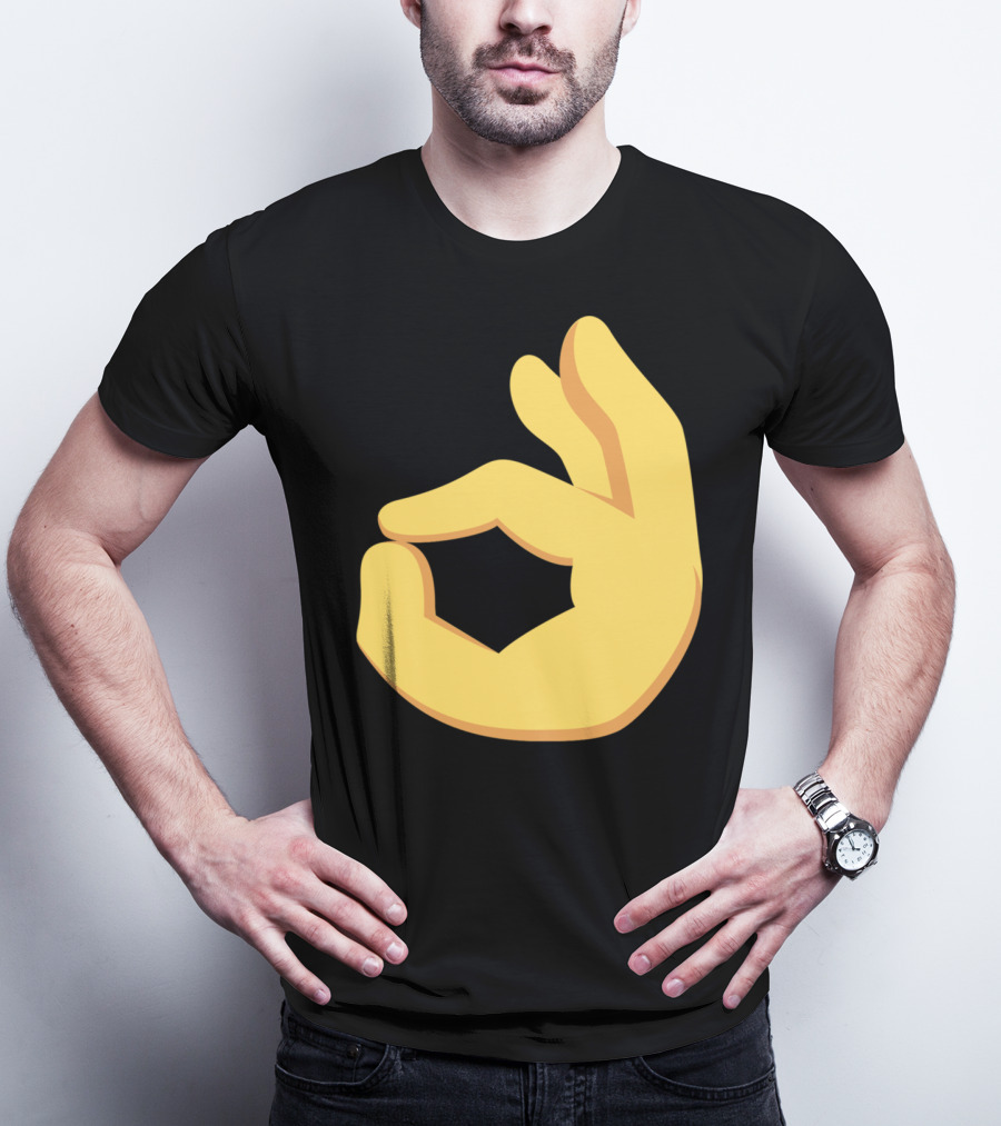 Emoji Ok Hand Sign Okay Yes Dank T-Shirt