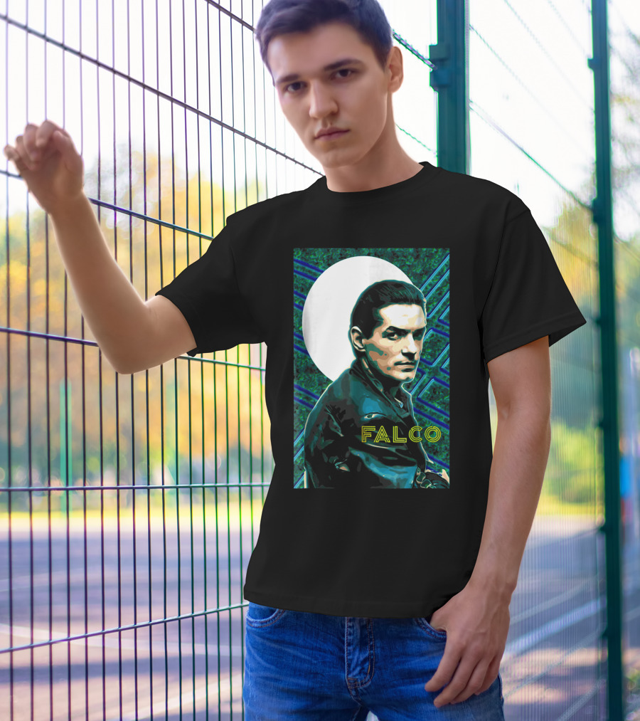 Falco Art Deco Retro Style Portrait T-Shirt
