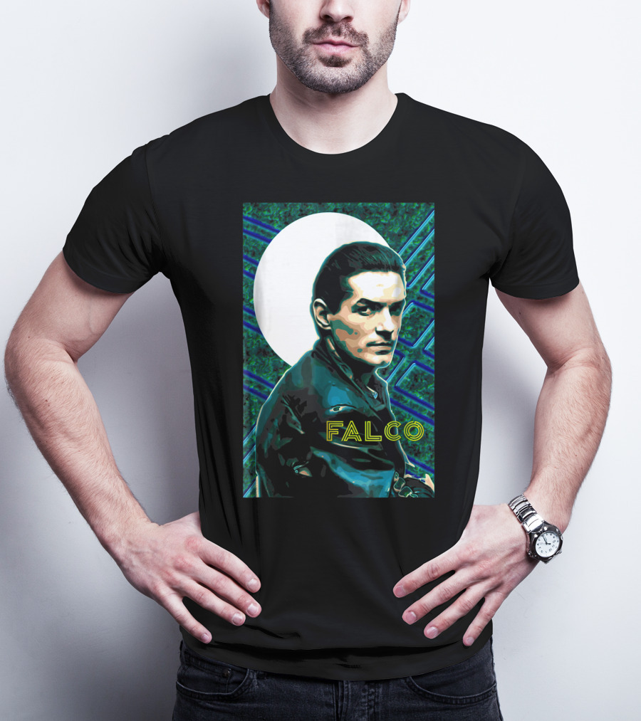 Falco Art Deco Retro Style Portrait T-Shirt