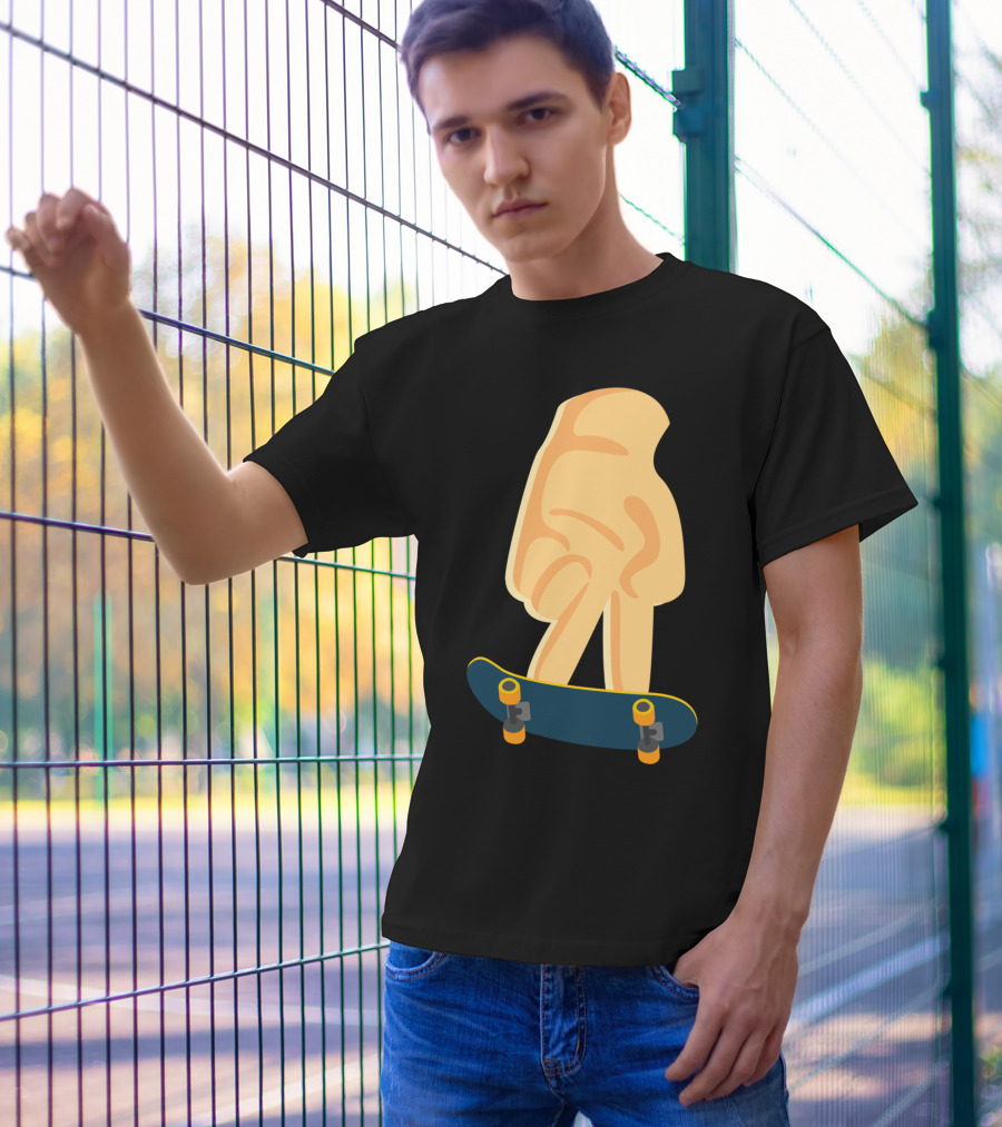 Fingerboard Skateboard Finger Skating Skateboard Board T-Shirt