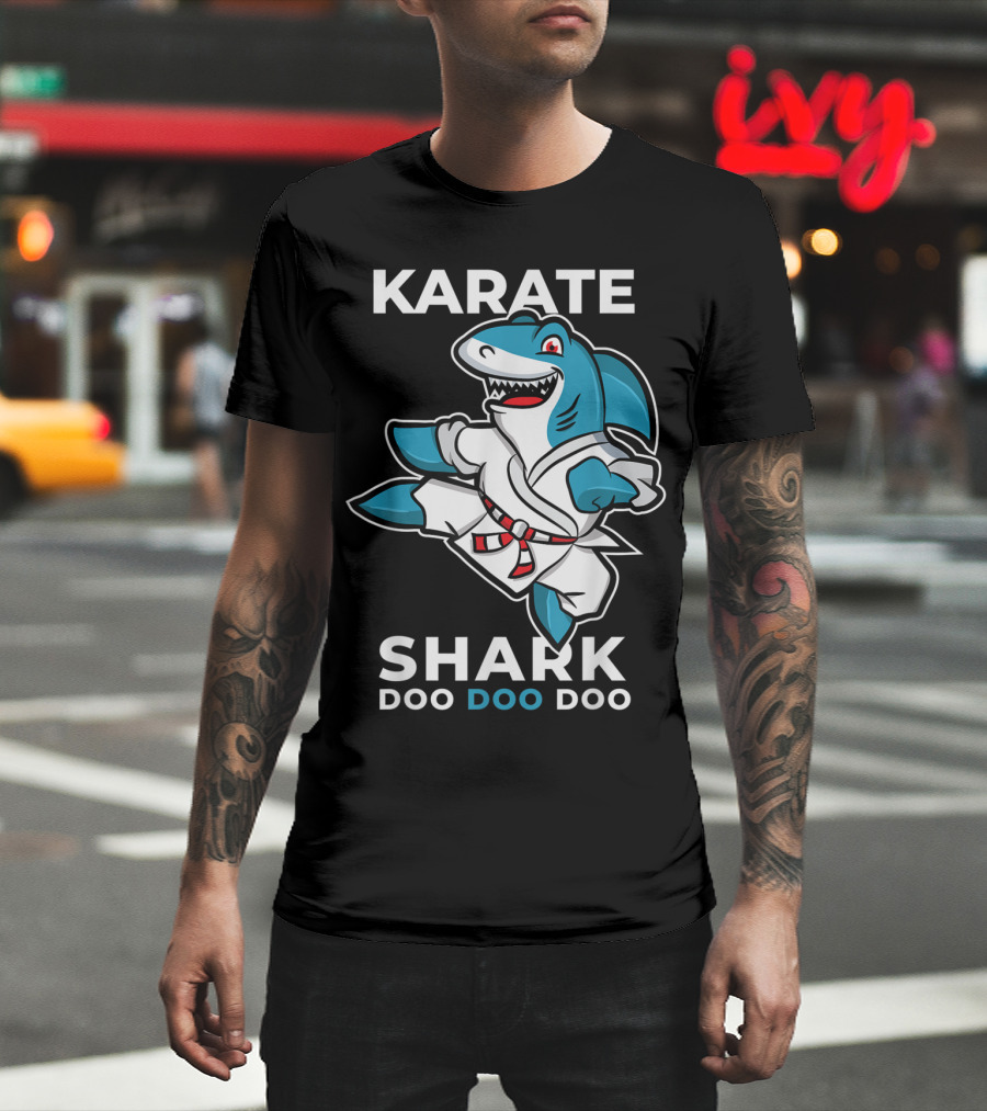 Karate Shark Doo Doo Doo Martial Arts Baby Shark T-Shirt