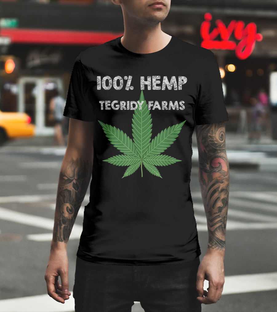 100% Hemp Tegridy Farms Leaf Comedy T-Shirt