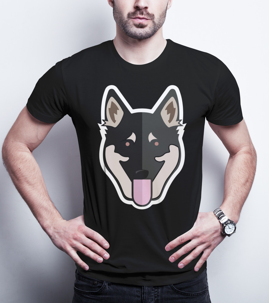 German Shepherd Dog Face T-Shirt