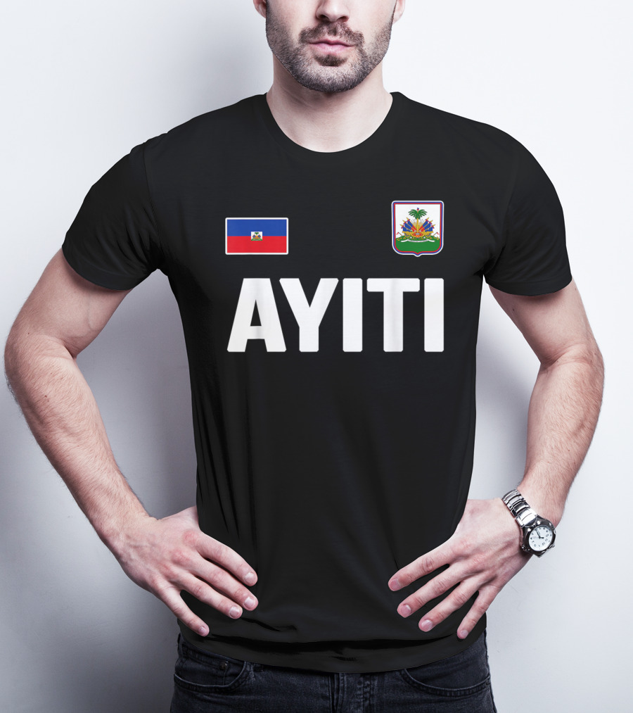Ayiti Haiti Flag Souvenir Love Zoe Haitian Heritage T-Shirt