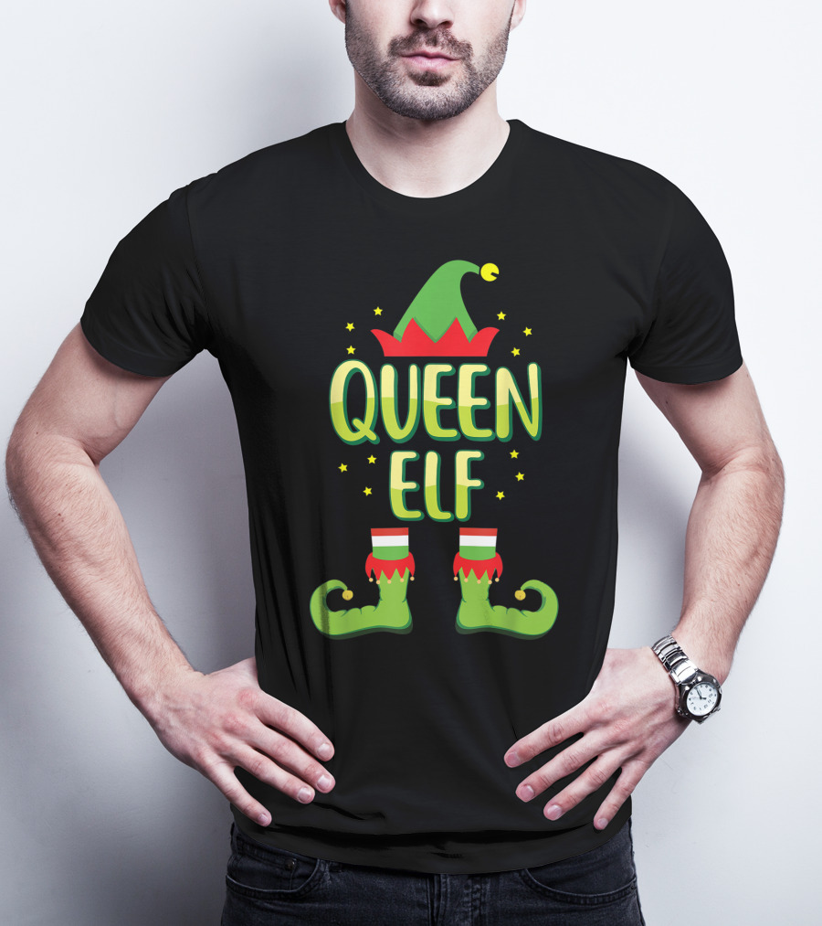 Queen Elf Matching Family Group Holiday T-Shirt