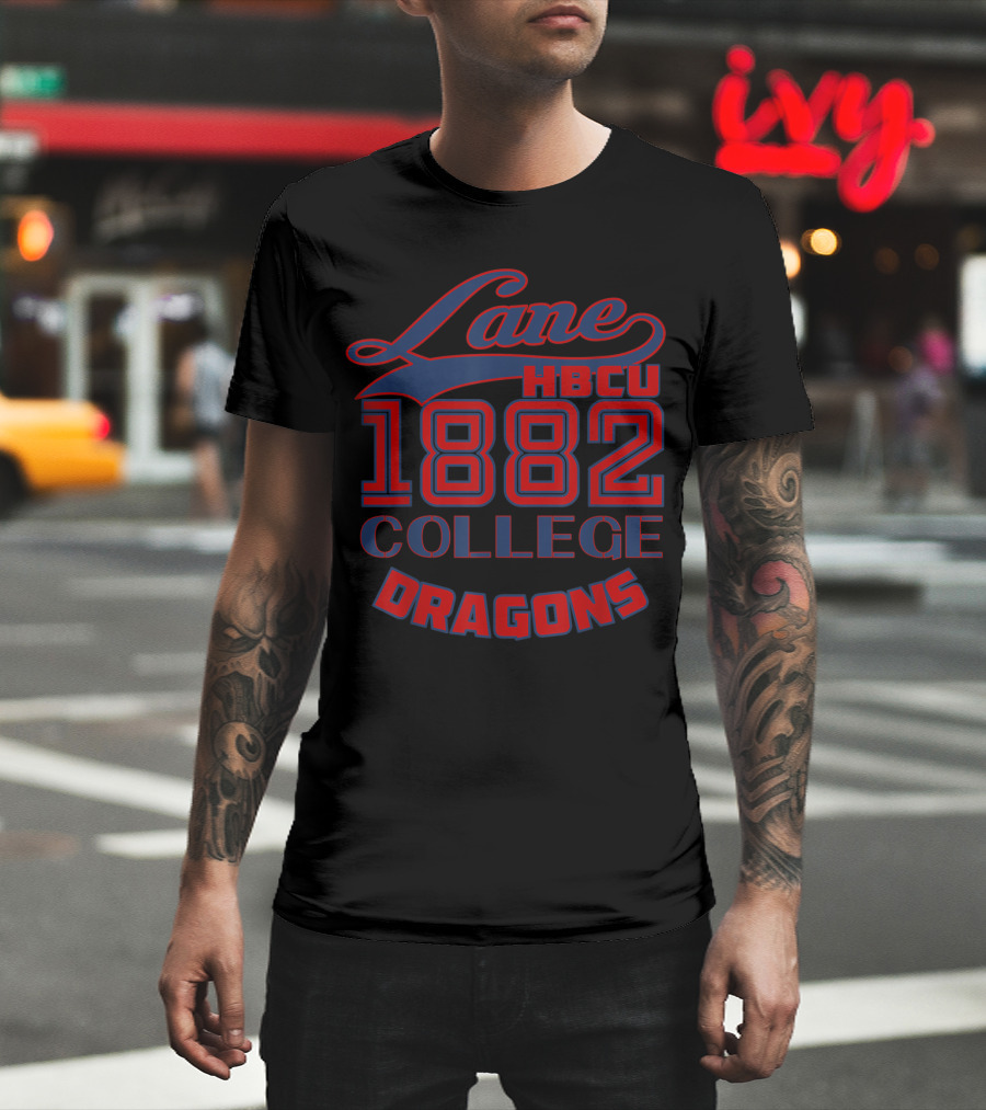 Lane HBCU 1882 College Dragons T-Shirt
