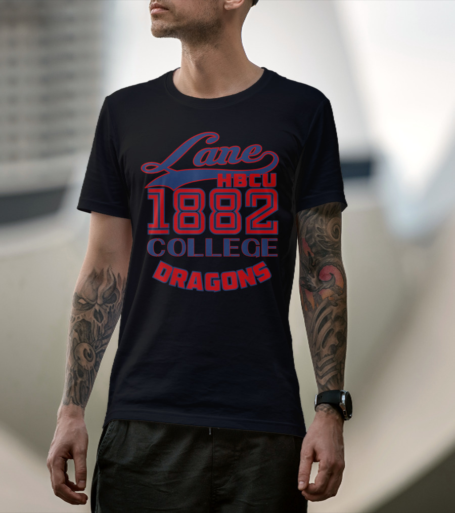 Lane HBCU 1882 College Dragons T-Shirt