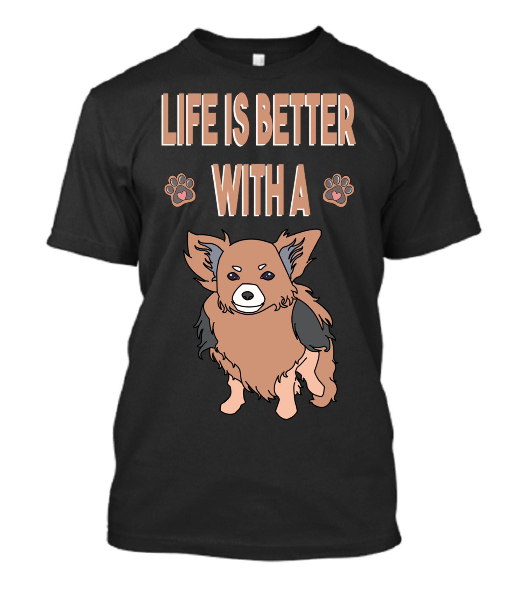 Life Is Better With A Chihuahua Cool Animal T-Shirt