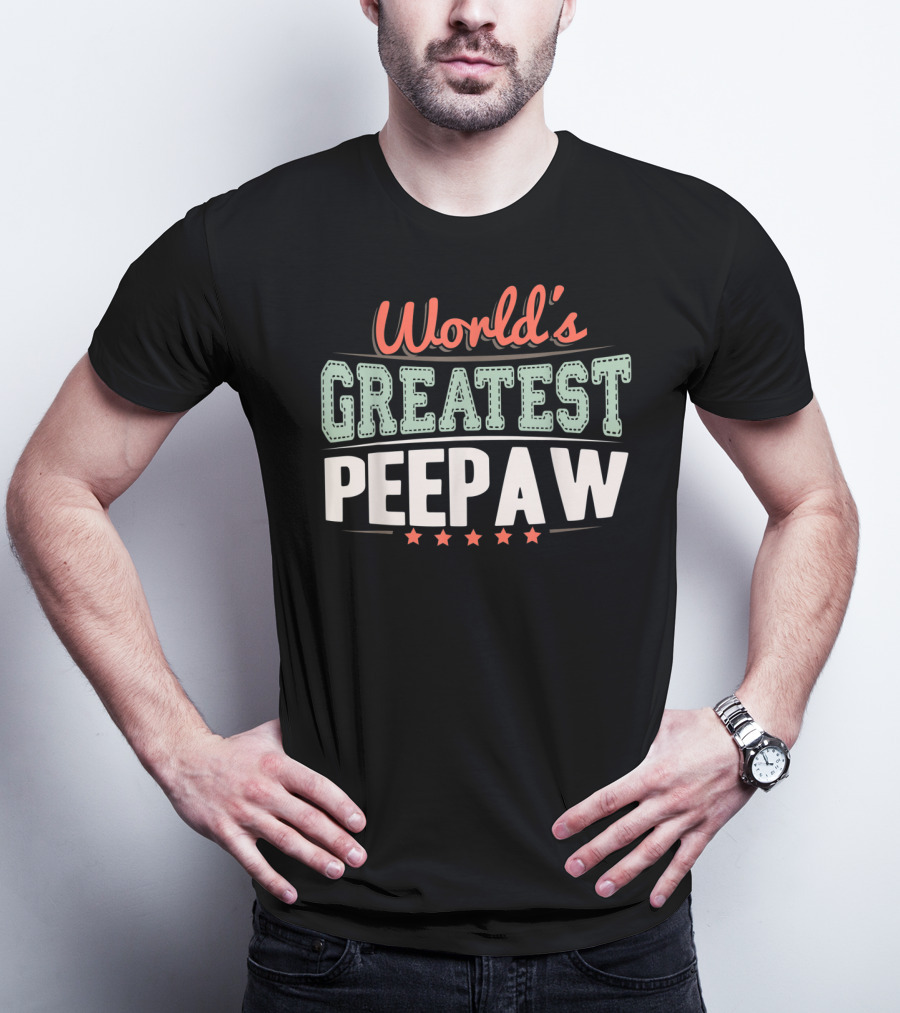 World's Greatest Peepaw Grandpa T-Shirt