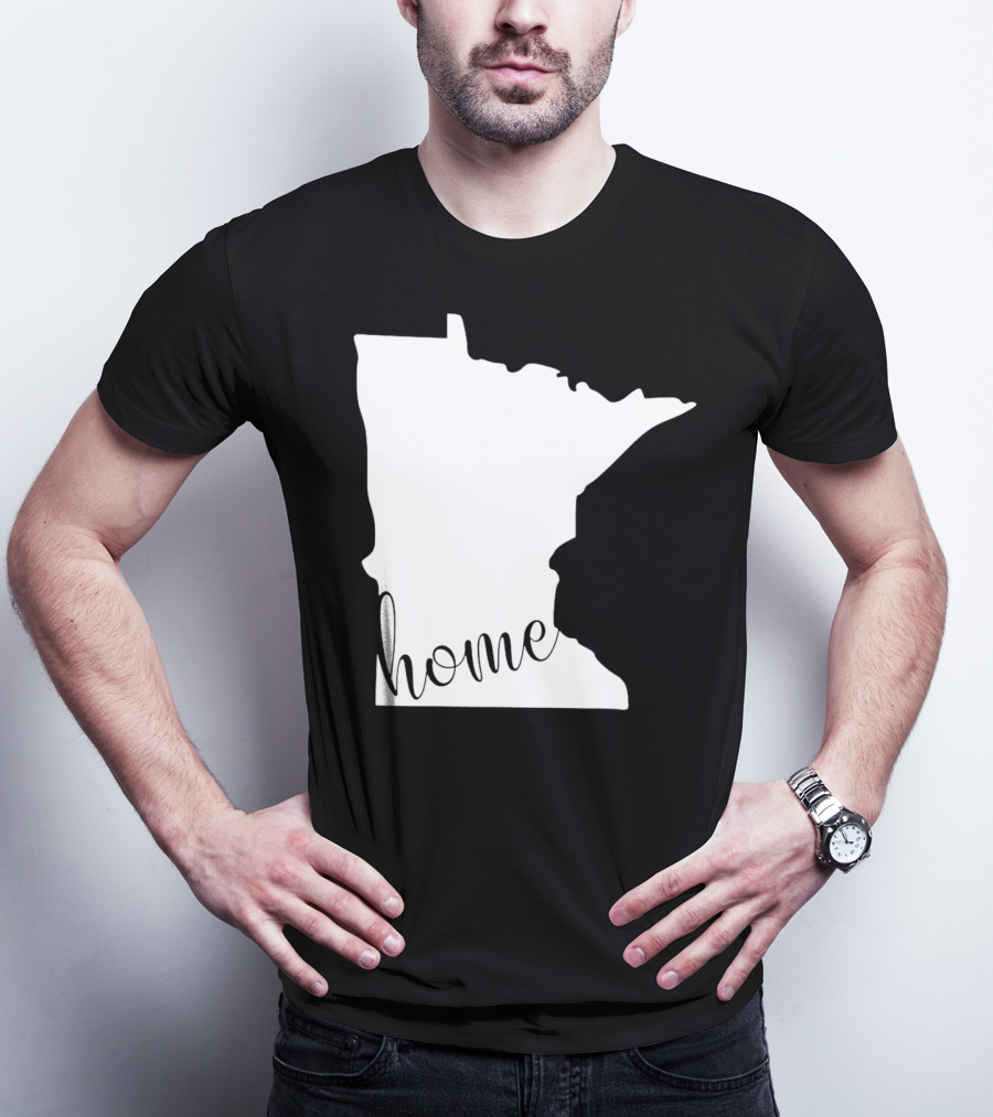 Minnesota Home State Map T-Shirt