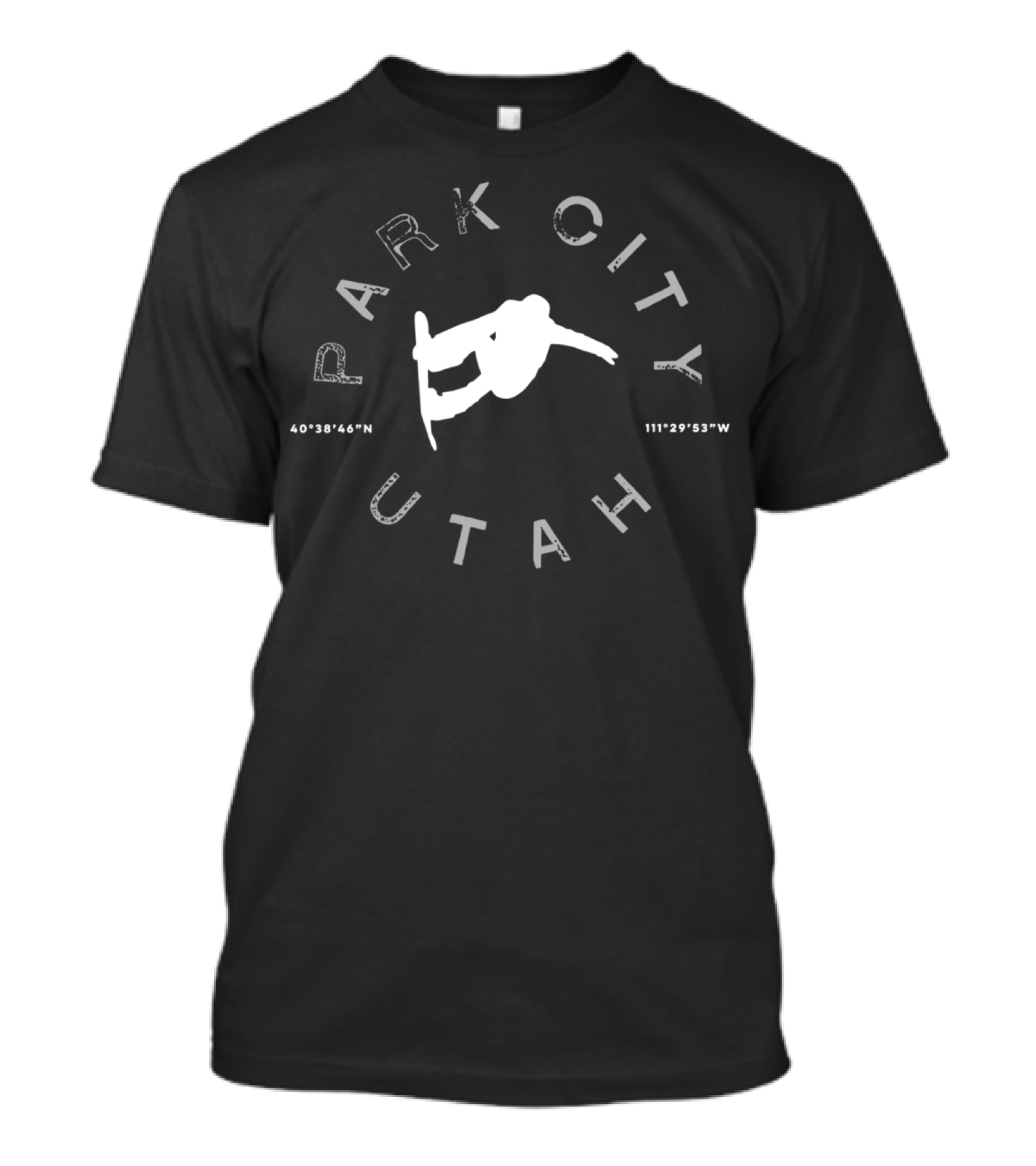 Park City Utah Snowboarding Coordinates T-Shirt