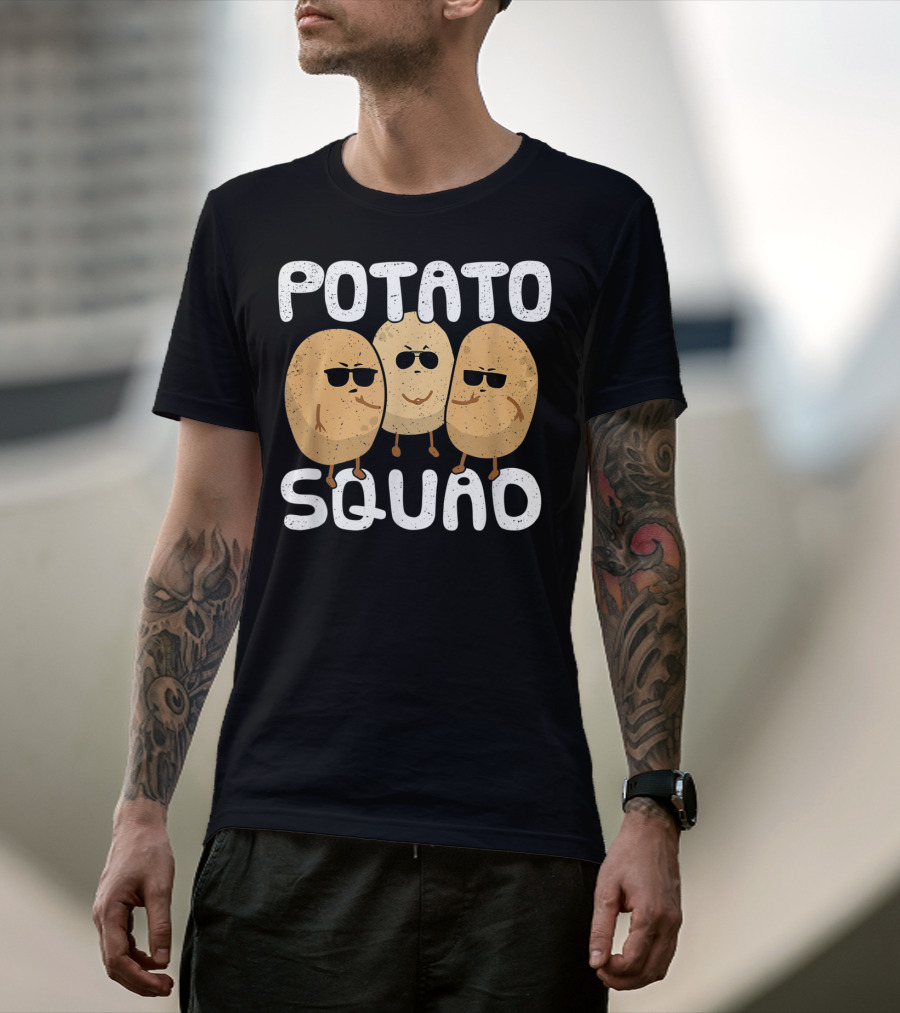 Potato Squad Cool Funny Sunglasses Veggie Trio T-Shirt