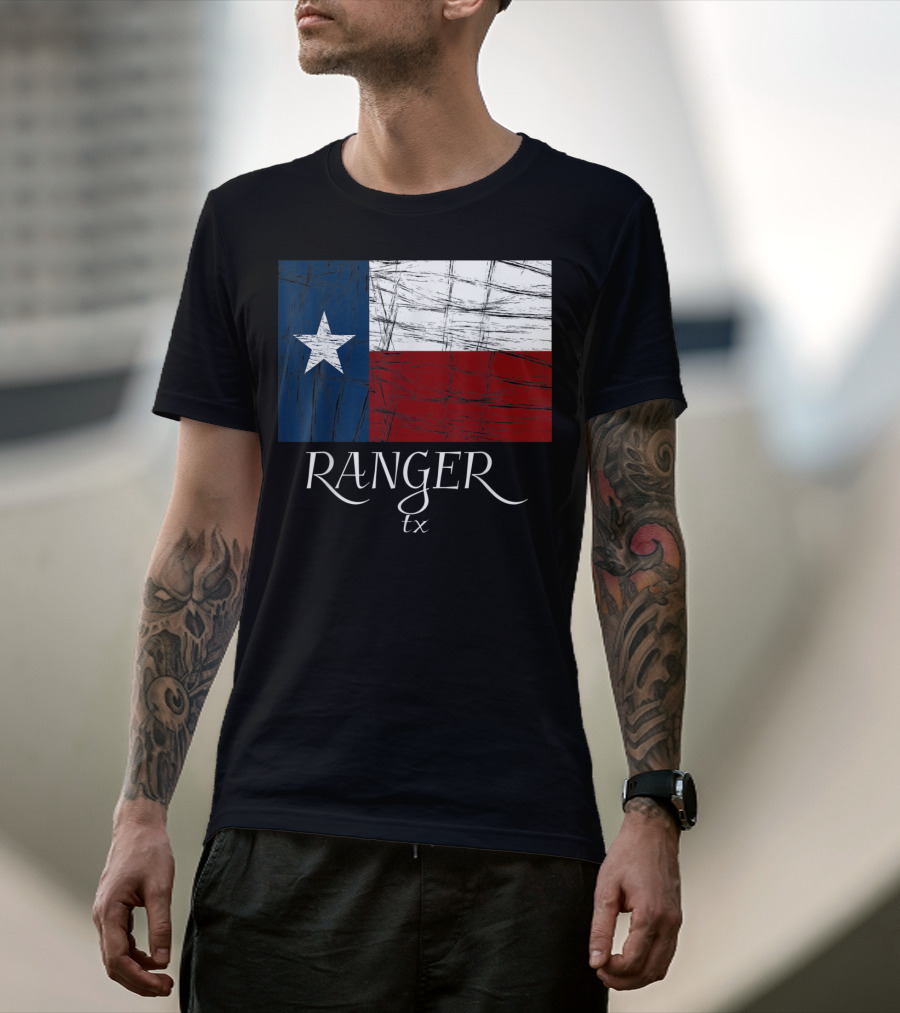Ranger TX Texas Flag State City T-Shirt