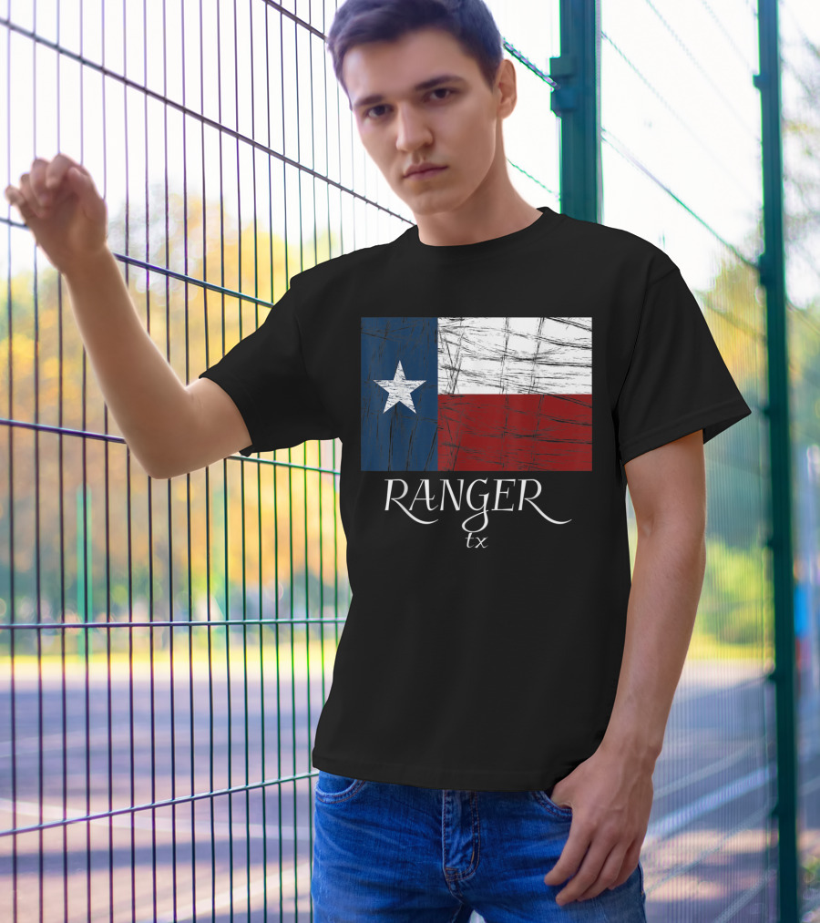 Ranger TX Texas Flag State City T-Shirt