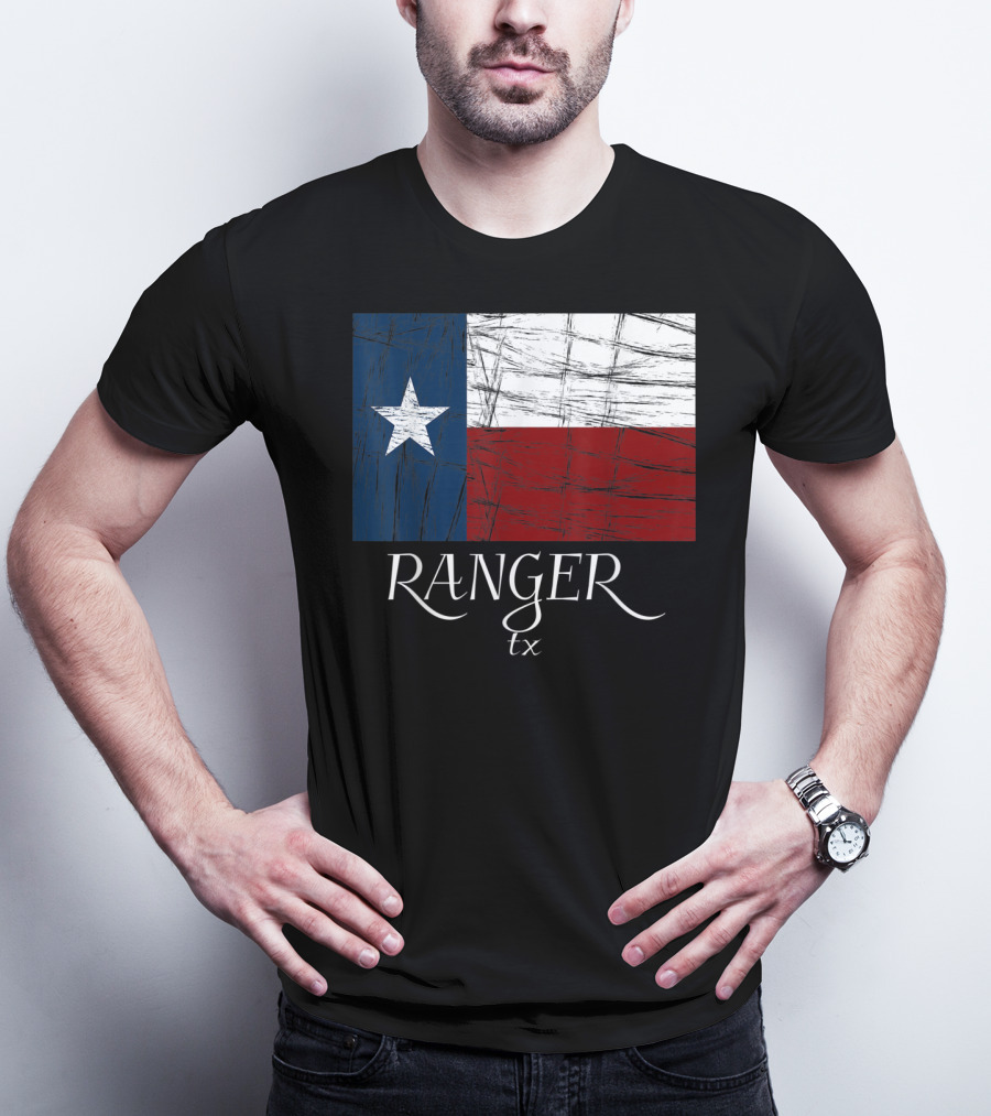 Ranger TX Texas Flag State City T-Shirt