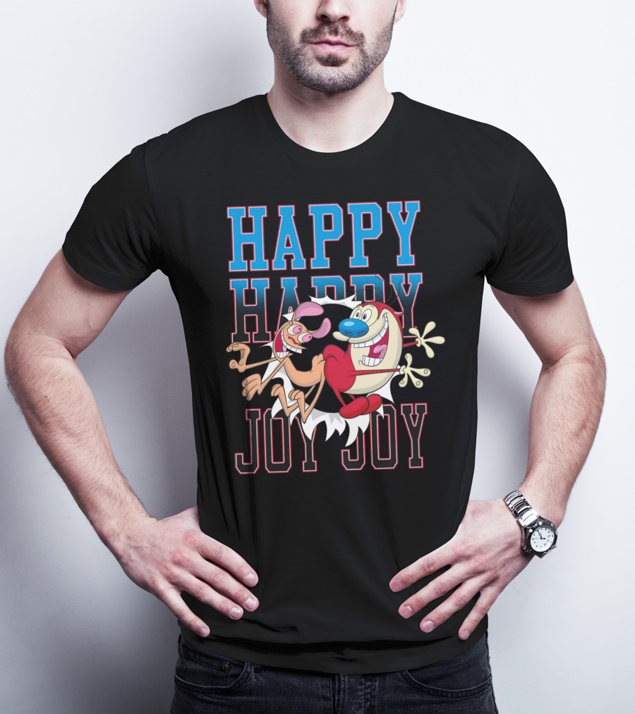 Ren And Stimpy Happy Happy Joy Joy T-Shirt