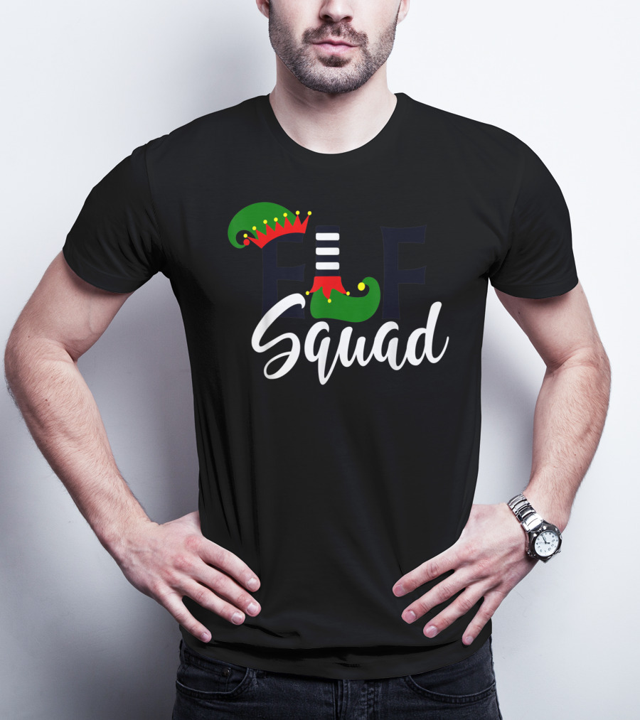Teachers Elf Squad Christmas Holiday Team Fun T-Shirt