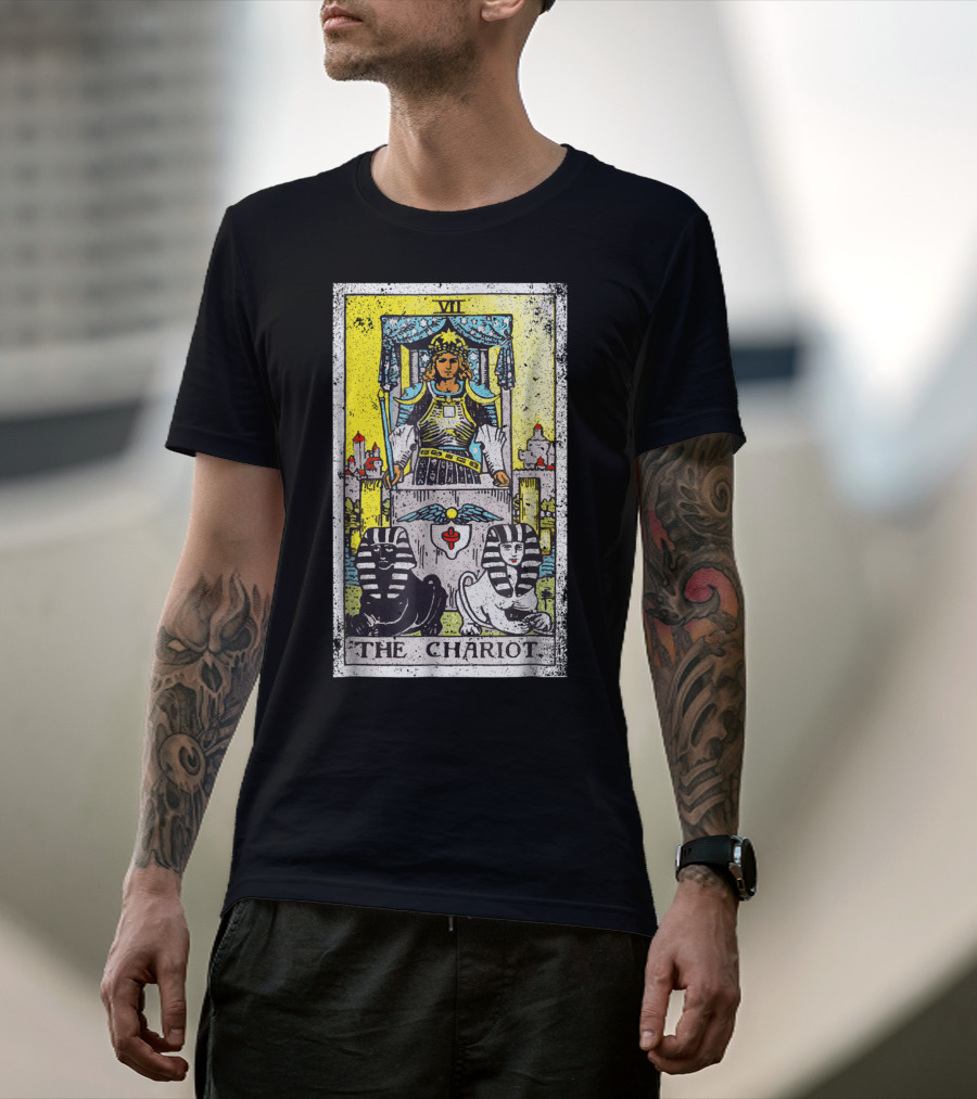 VII The Chariot Tarot Card T-Shirt