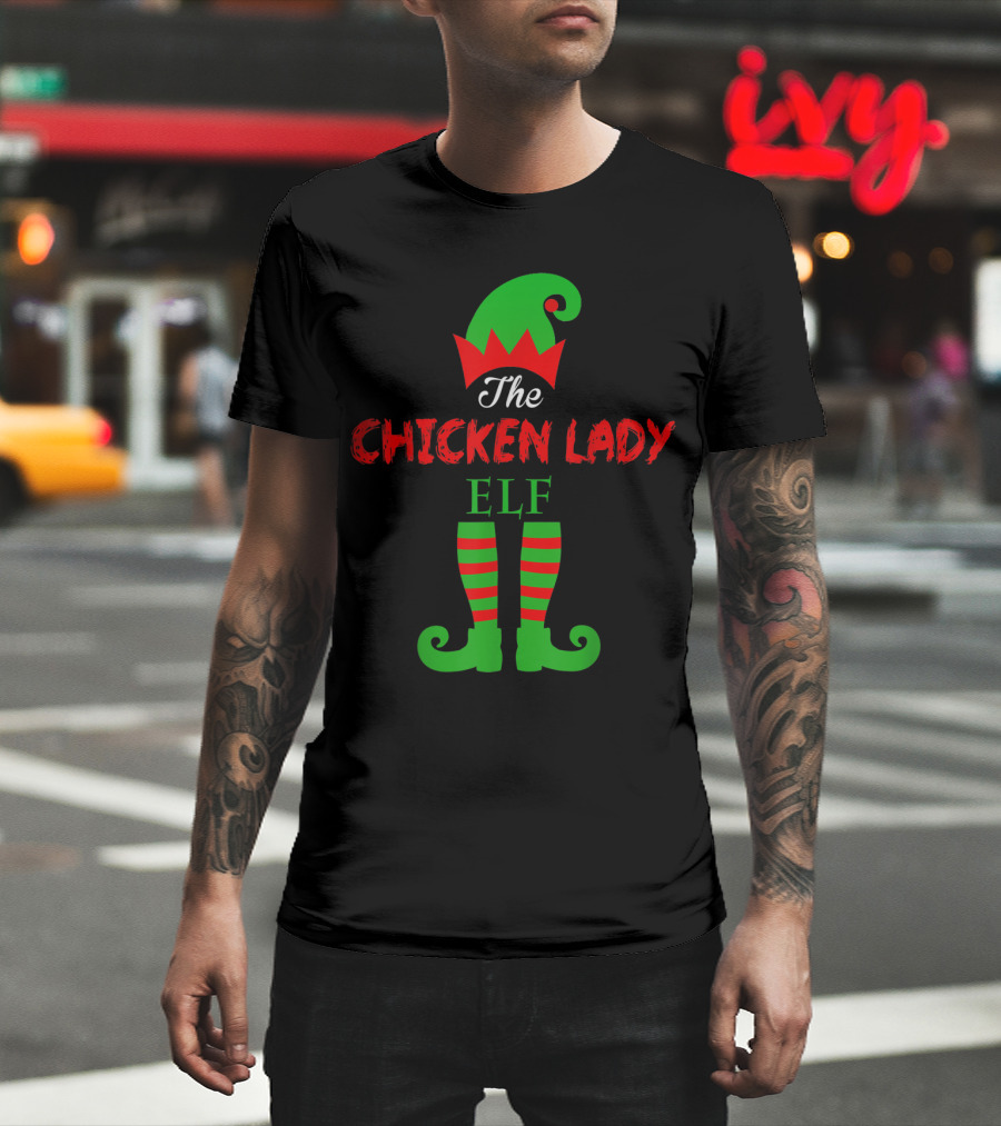 The Chicken Lady Elf T-Shirt