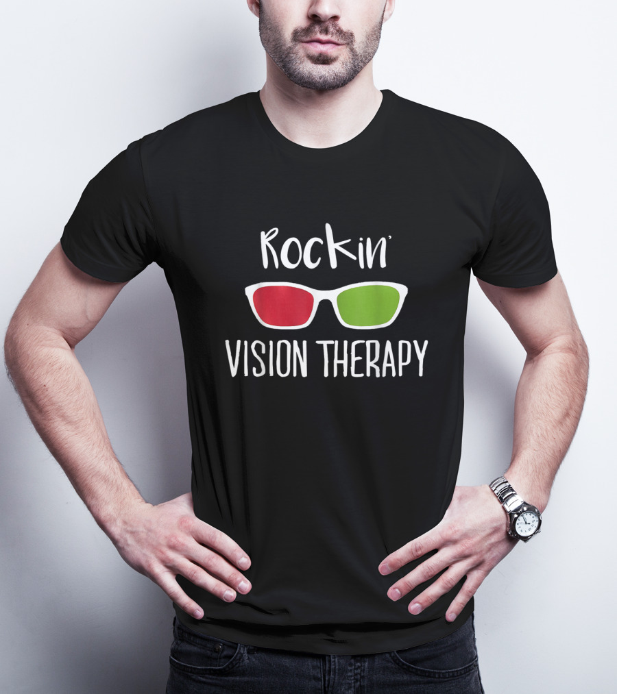 Rockin' Vision Therapy Red Green Awareness Support T-Shirt