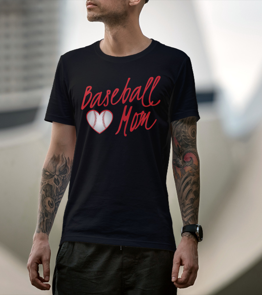 Baseball Mom Heartball T-Shirt