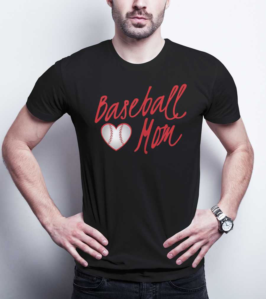 Baseball Mom Heartball T-Shirt