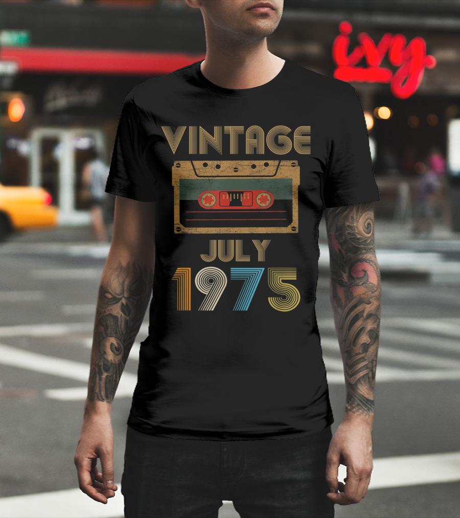 Vintage Cassette July 1975 T-Shirt