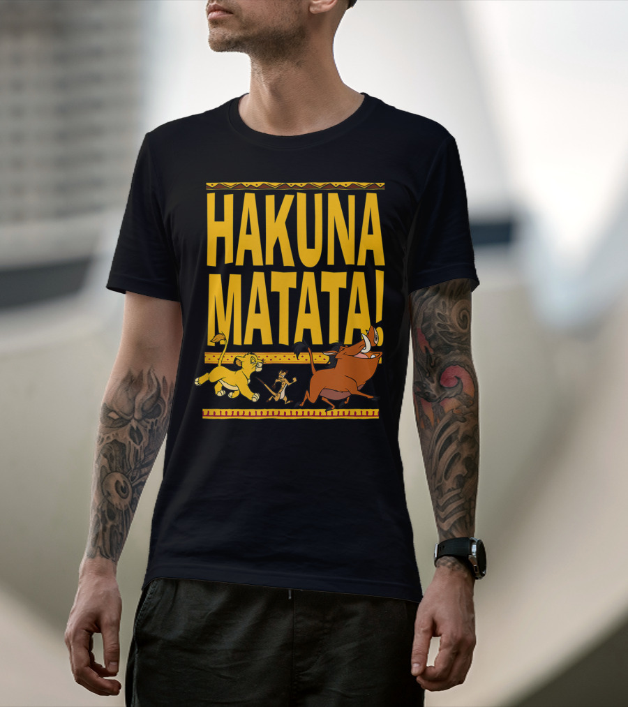 Hakuna Matata Lion King Simba Timon Pumbaa Disney Classic T-Shirt