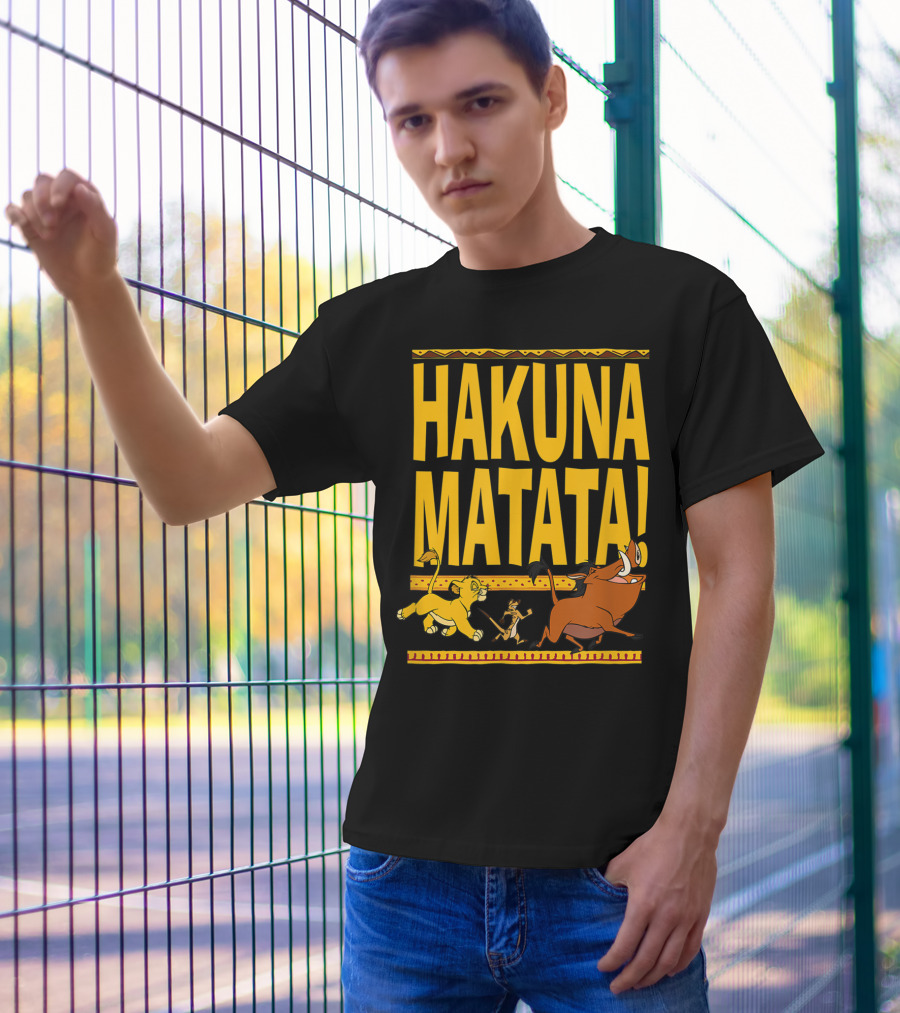 Hakuna Matata Lion King Simba Timon Pumbaa Disney Classic T-Shirt