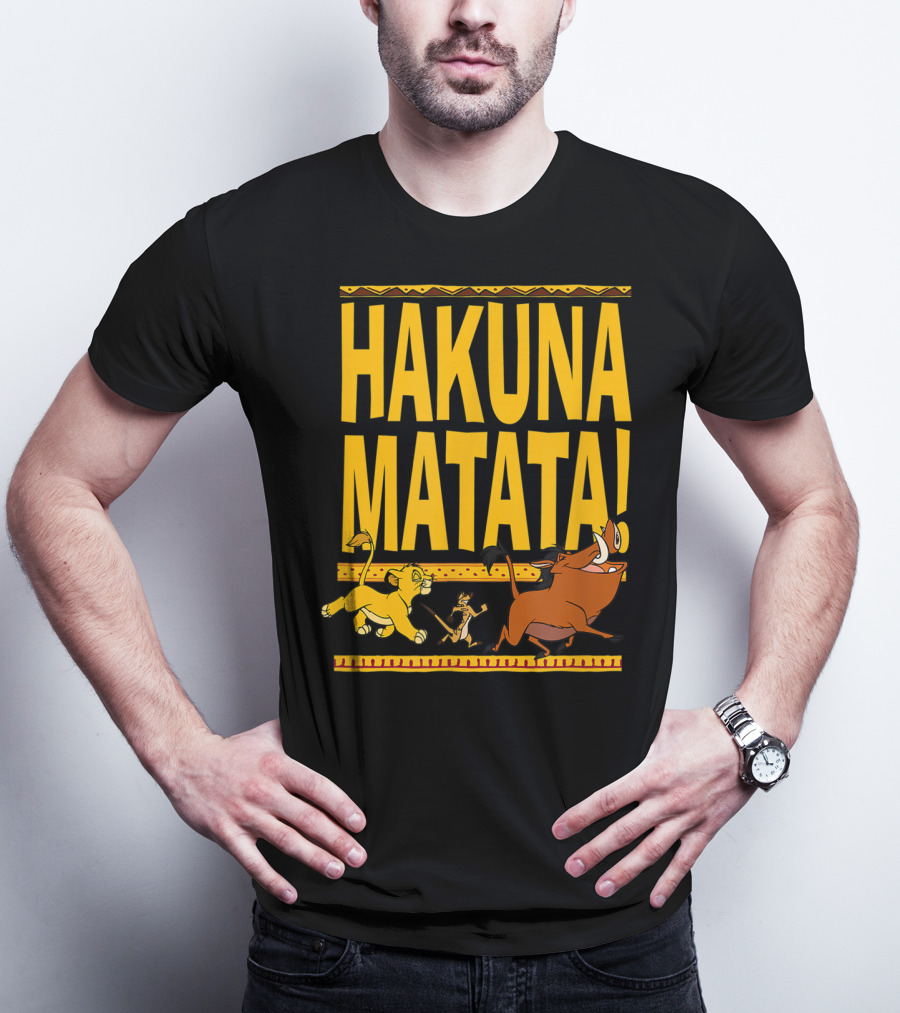Hakuna Matata Lion King Simba Timon Pumbaa Disney Classic T-Shirt