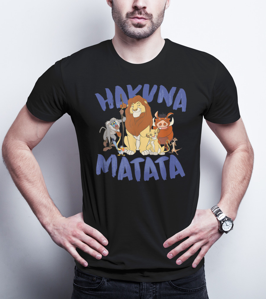 Lion King Hakuna Matata Rafiki Simba Timon Pumbaa Group Disney Classic T-Shirt