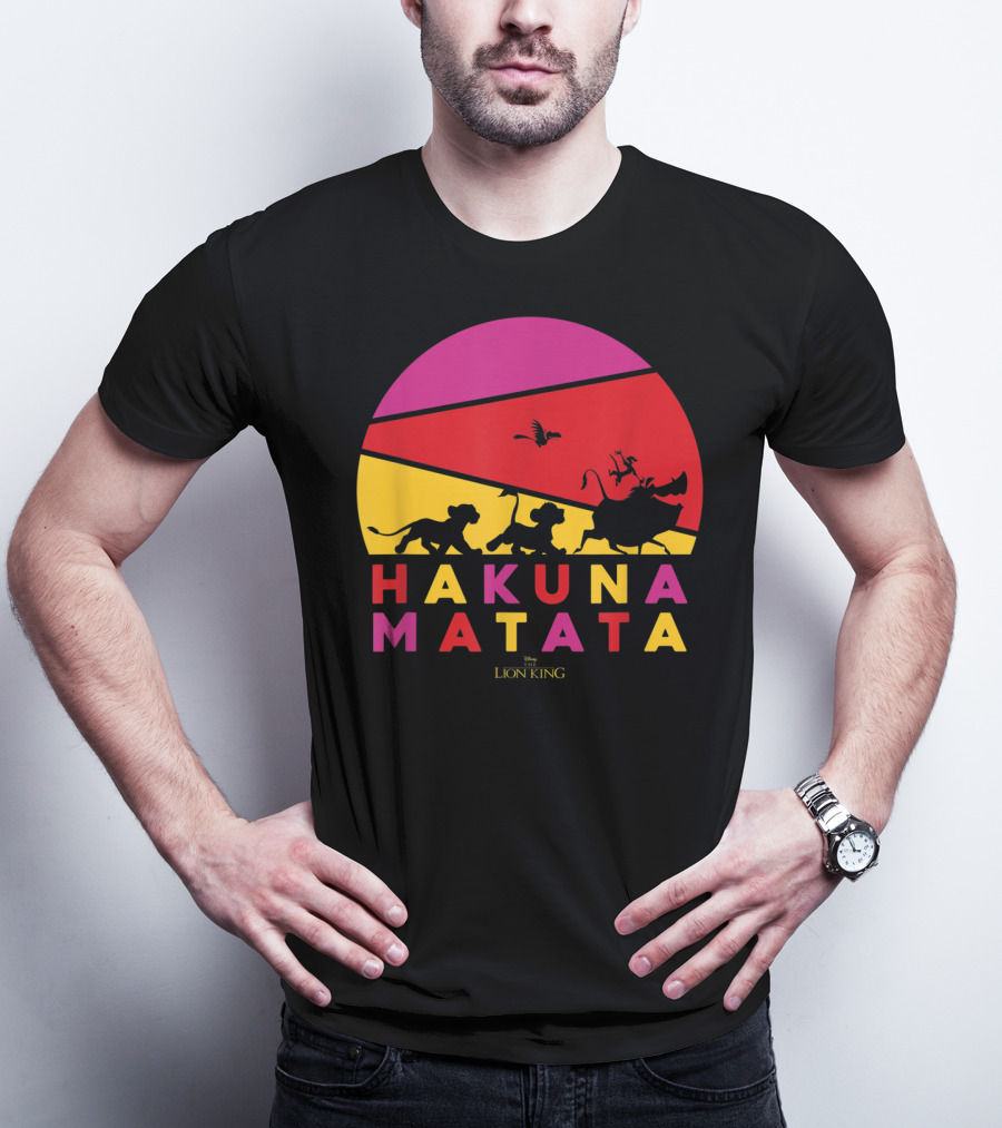 Hakuna Matata Disney Lion King Sunset T-Shirt