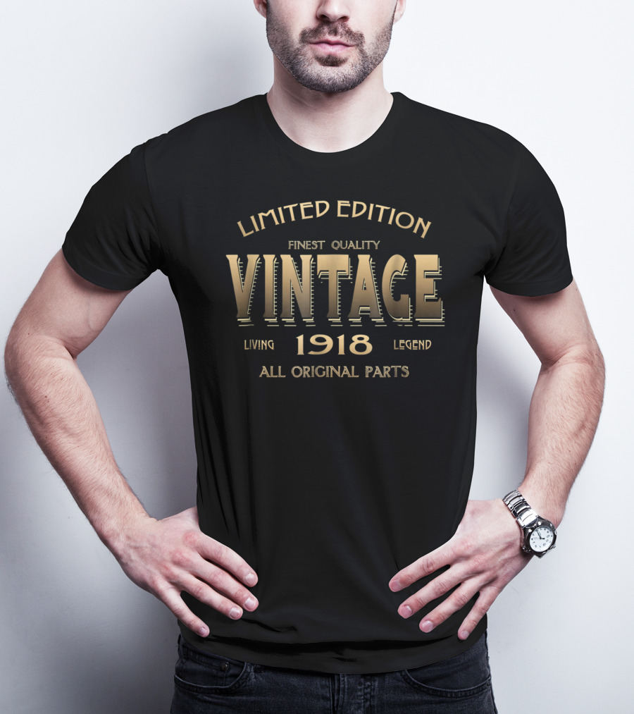 Finest Quality Vintage 1918 Living Legend All Original Parts T-Shirt