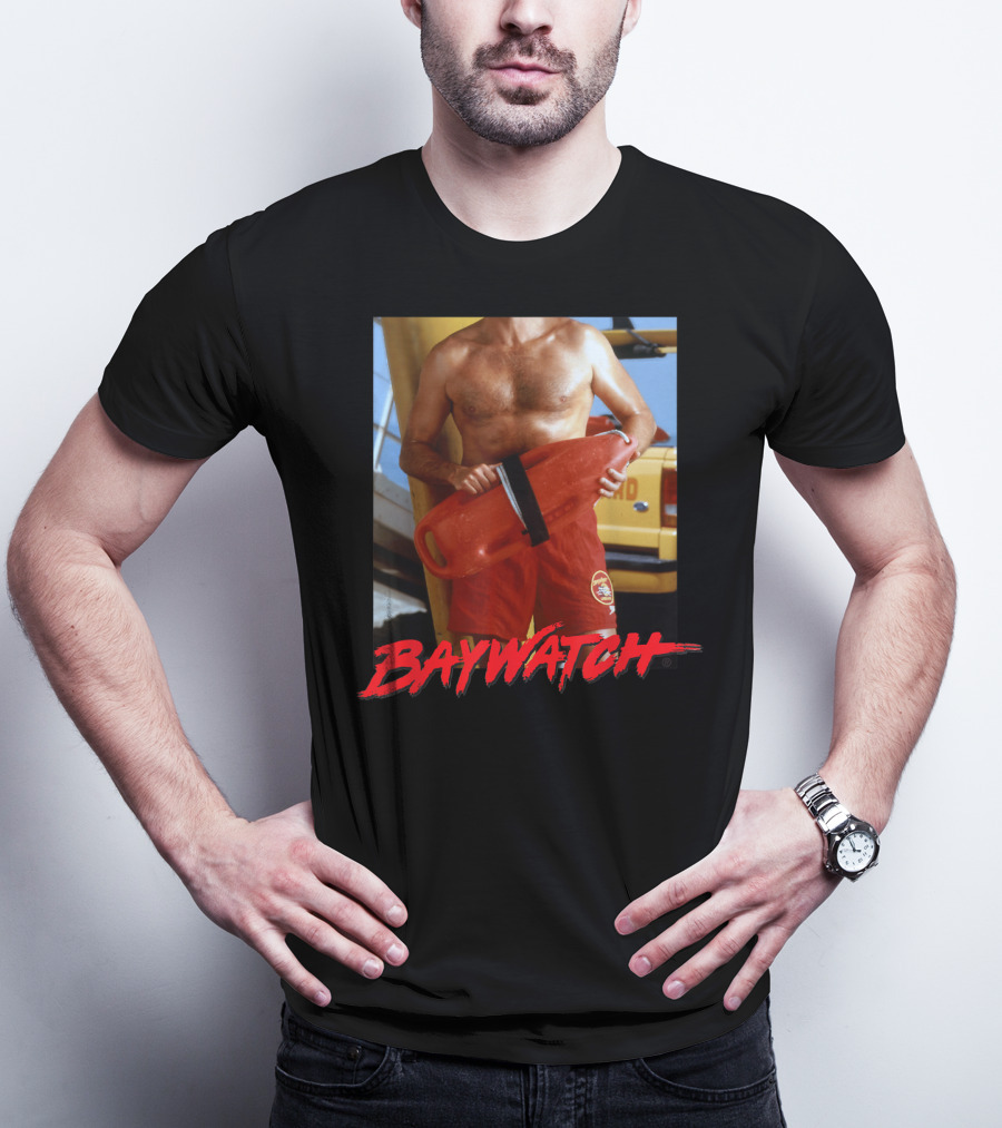 Baywatch I'm Mitch Lifeguard Image T-Shirt