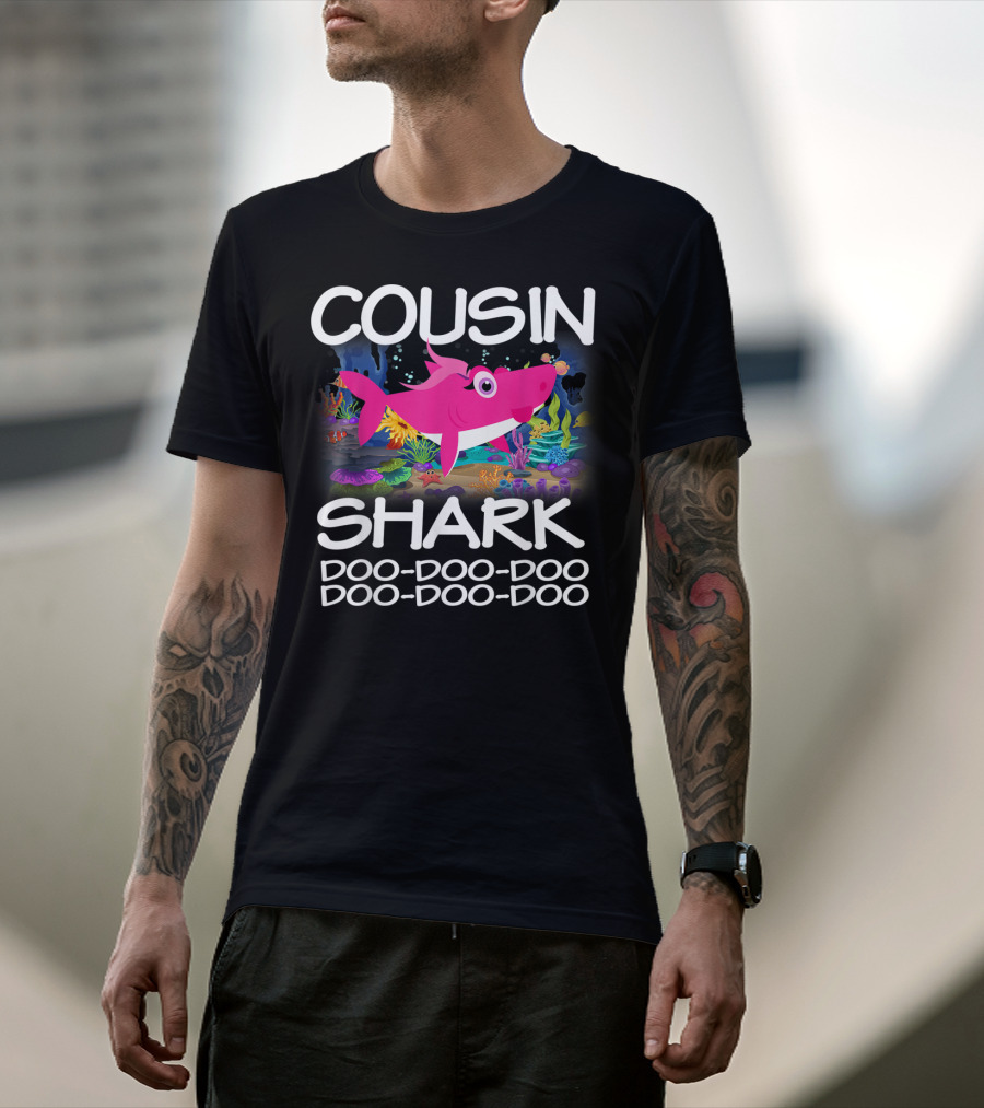 Cousin Shark Doo-Doo-Doo Matching Family Shark Mothers T-Shirt