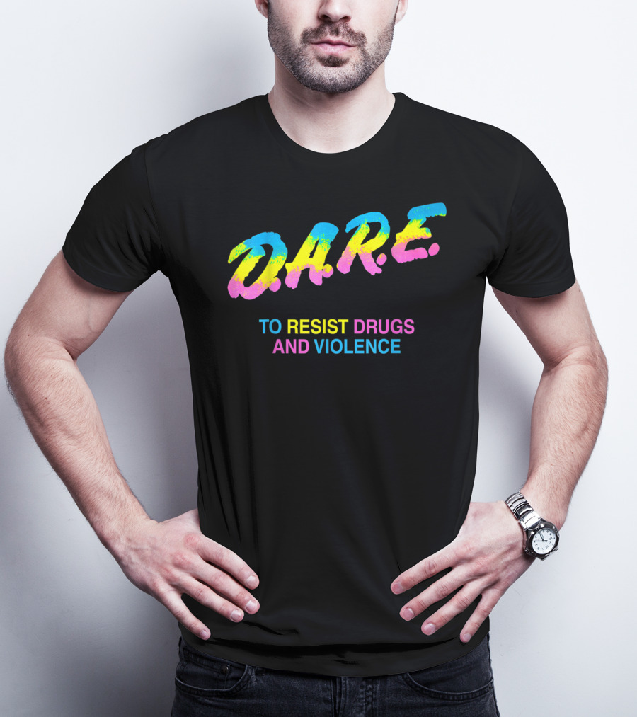 DARE To Resist Drugs And Violence 90s T-Shirt