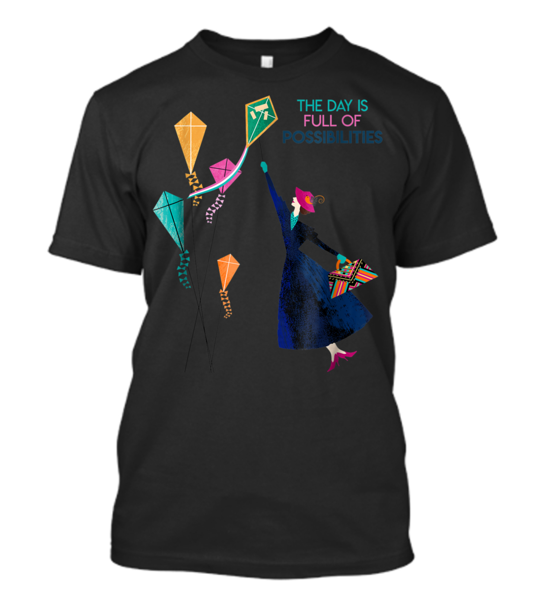 The Day Is Full Of Possibilities Mary Poppins With Kites T-Shirt