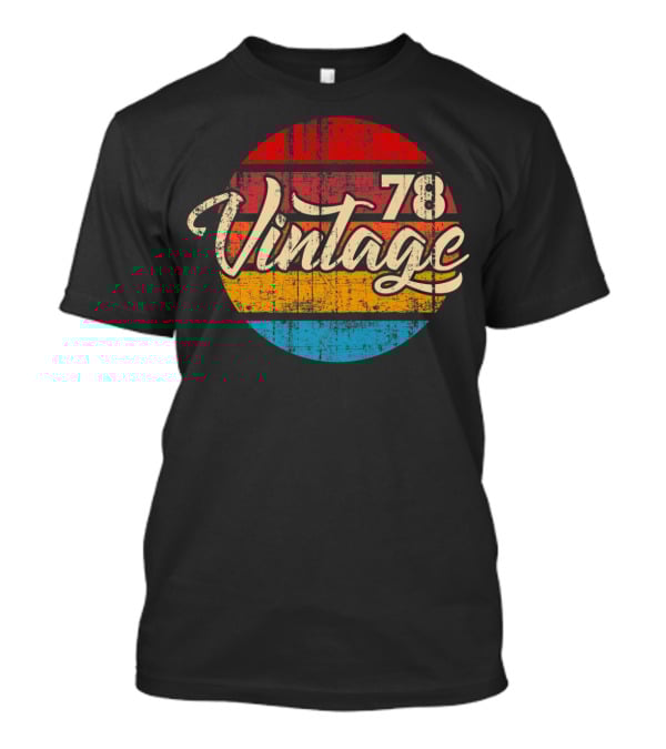 Vintage 78 Distressed Throwback T-Shirt